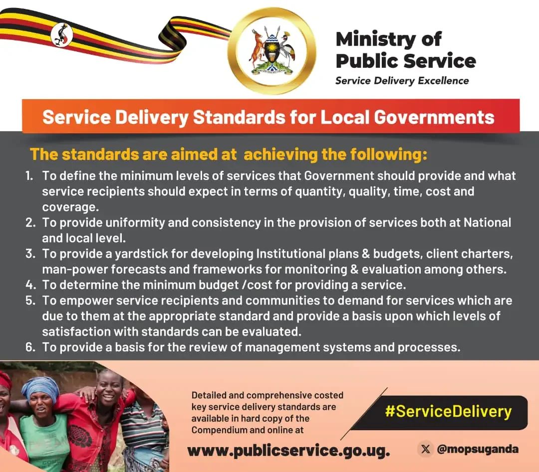 Ministry of Public Service – Republic of Uganda | Service Delivery ...